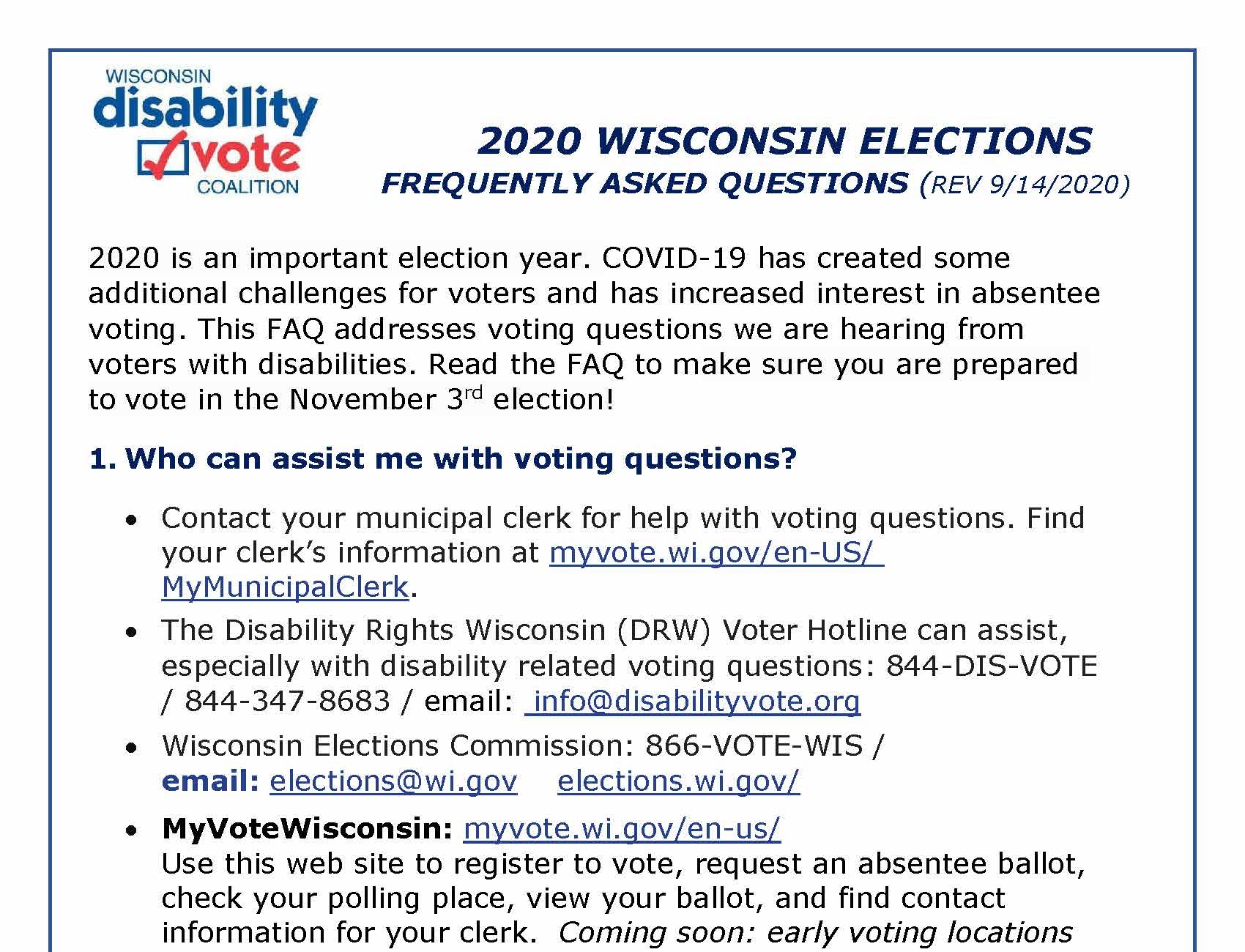 DVC Fact Sheets and Brochures Archives - Wisconsin Disability Vote ...