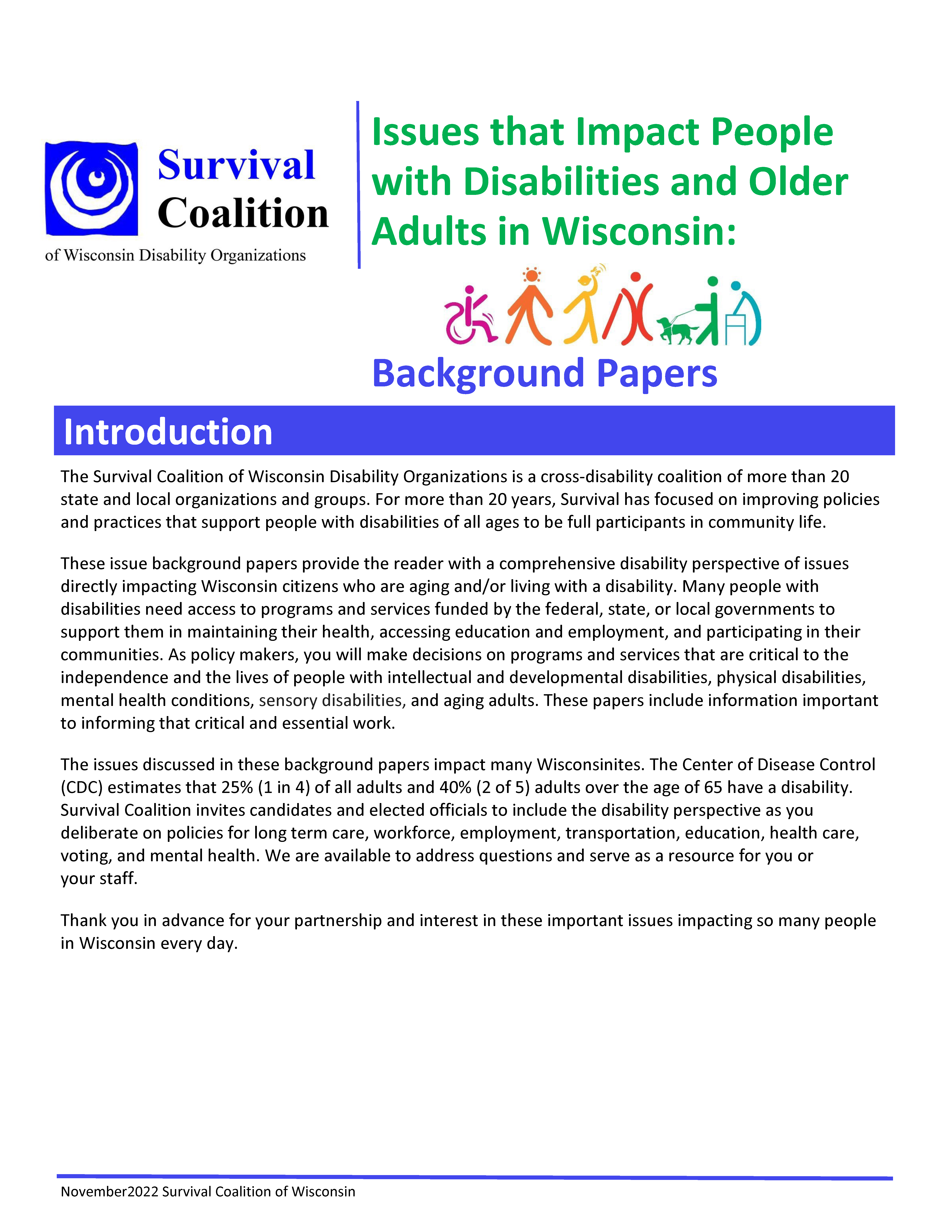 Resources to Educate Candidate About Disability Issues - Wisconsin ...