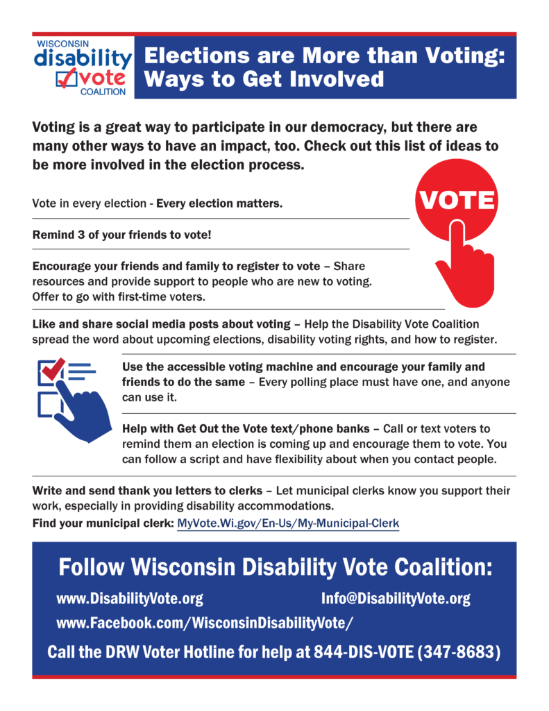 Resources - Wisconsin Disability Vote Coalition